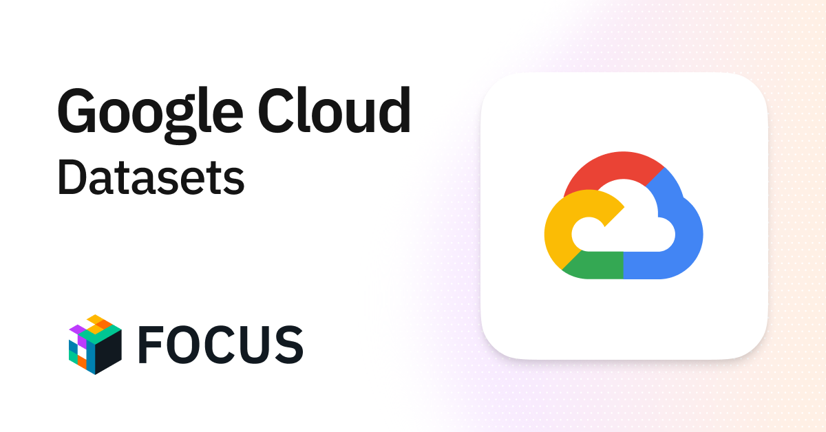 Get started with FOCUS from Google Cloud